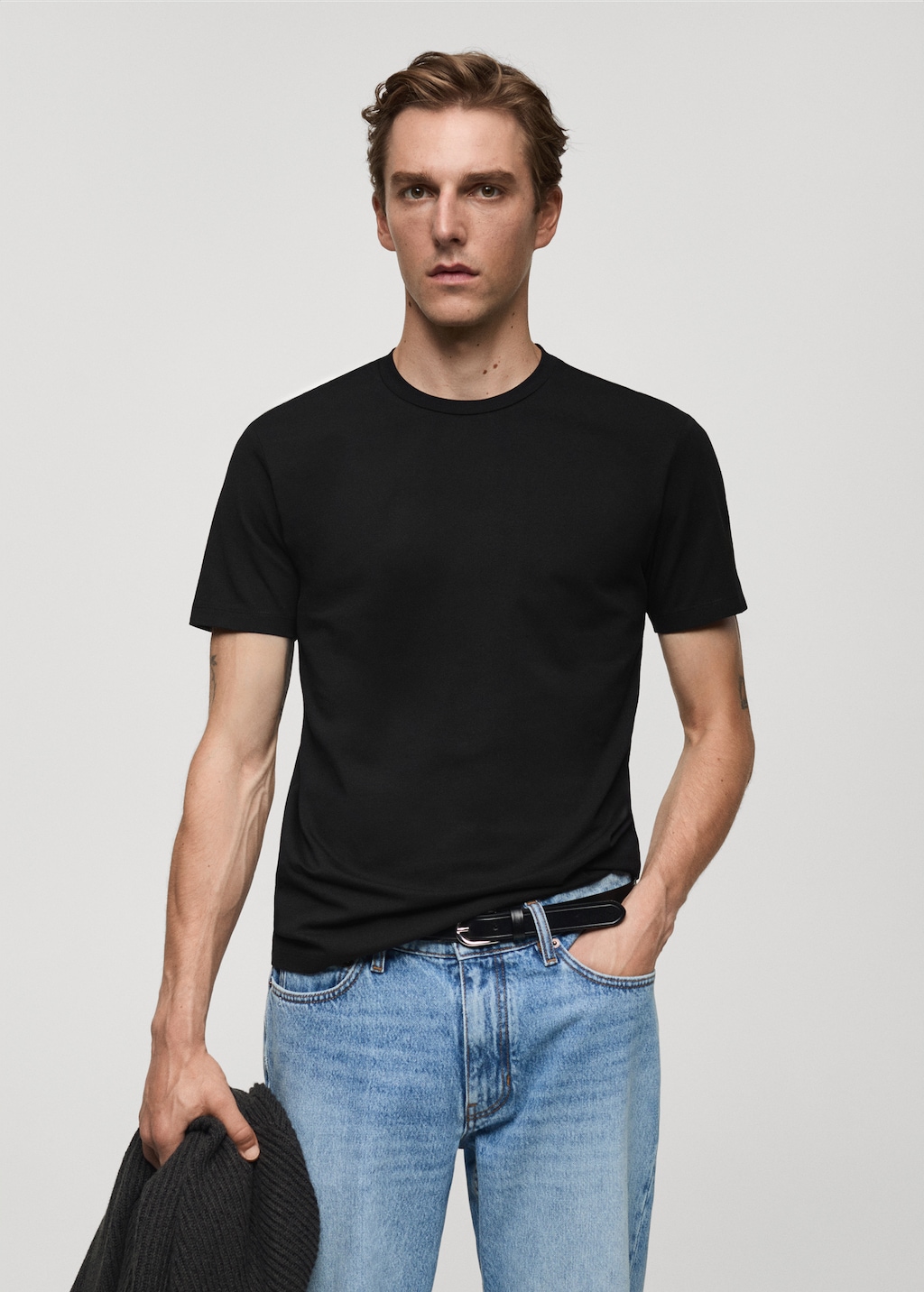 Stretch Cotton T Shirt Mango Malaysia