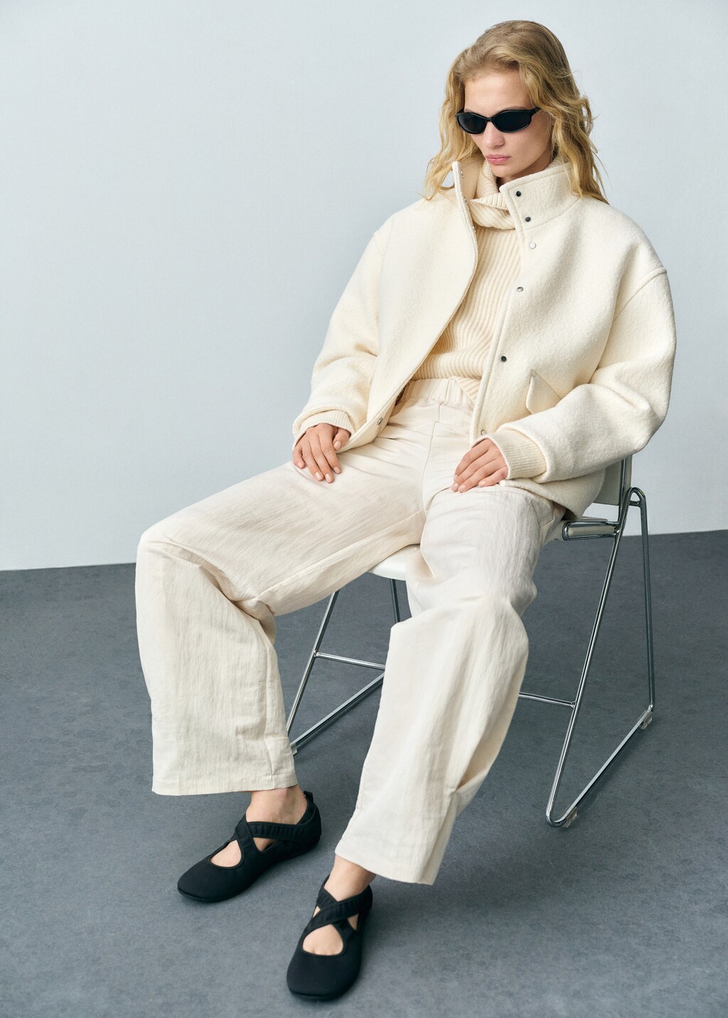 Cross-sport ballet flats - Women | MANGO USA