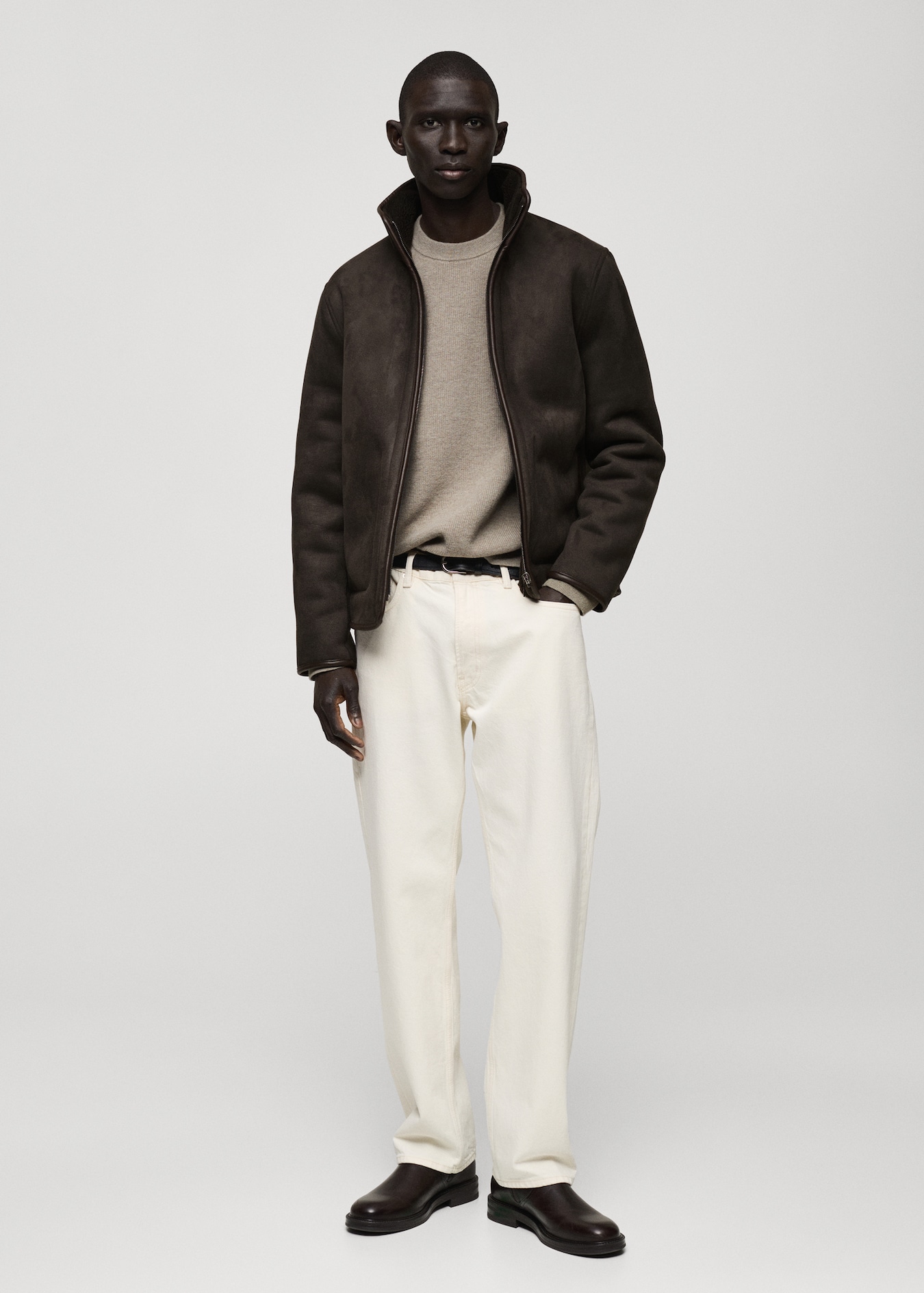 Reversible sheepskin jacket | MANGO India