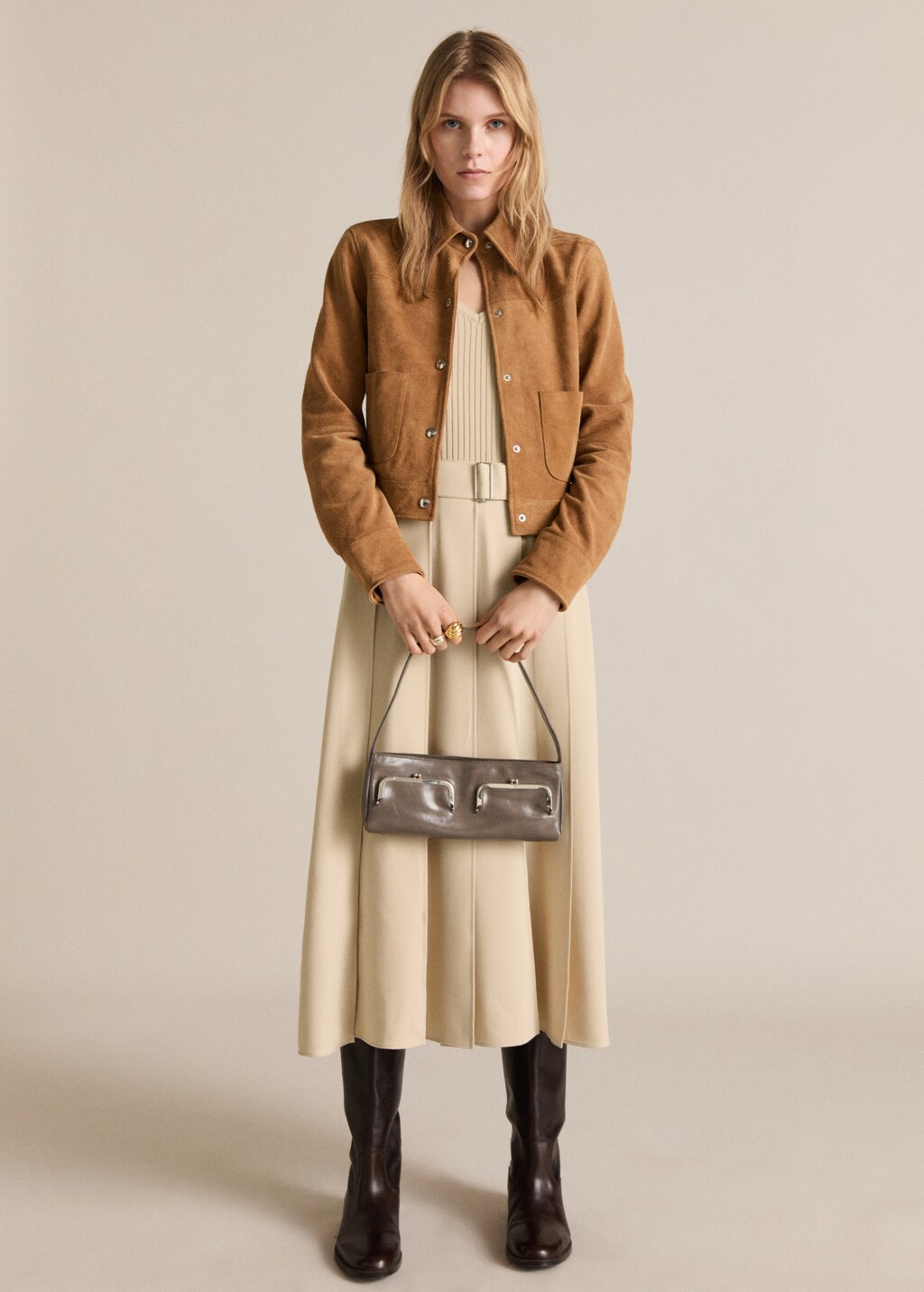 Suede leather jacket - Women | MANGO United Kingdom