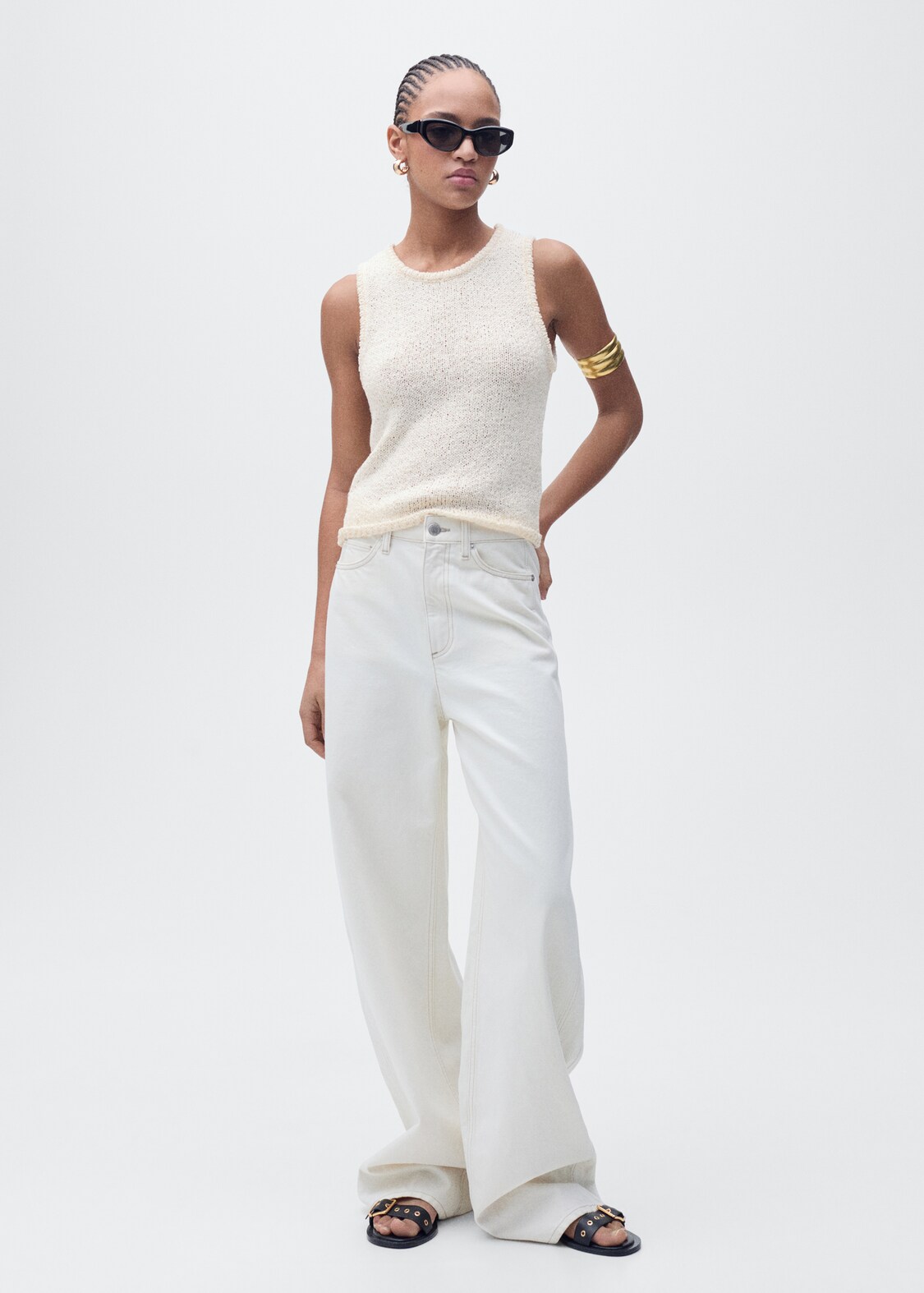 Crochet top with straps - Women | MANGO USA