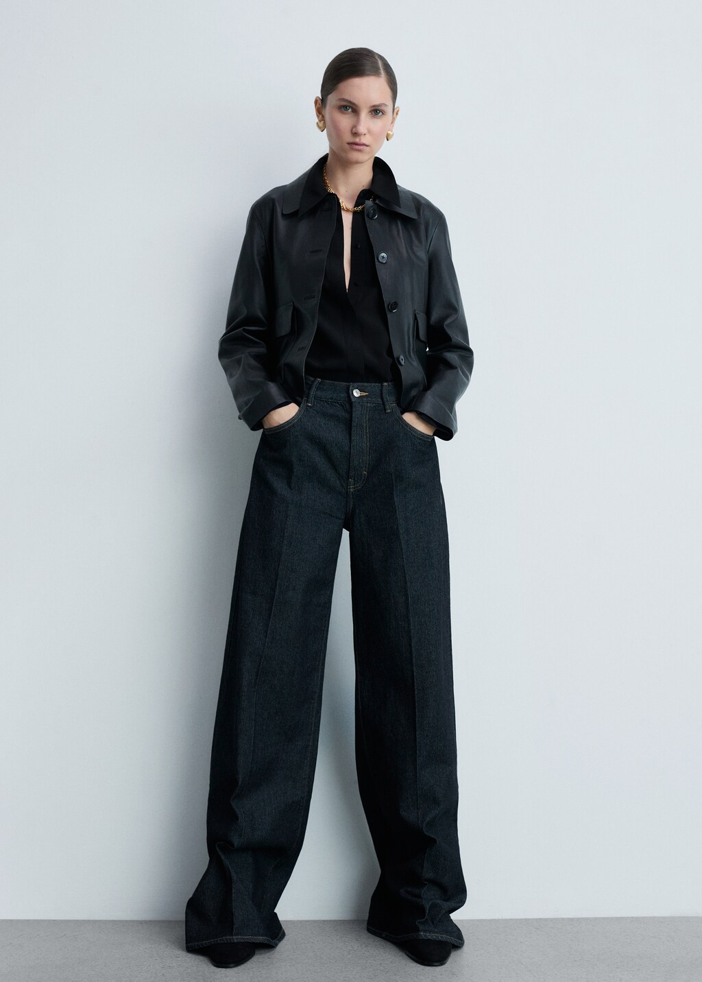 Suede block-heel ankle boots - Women | MANGO Qatar