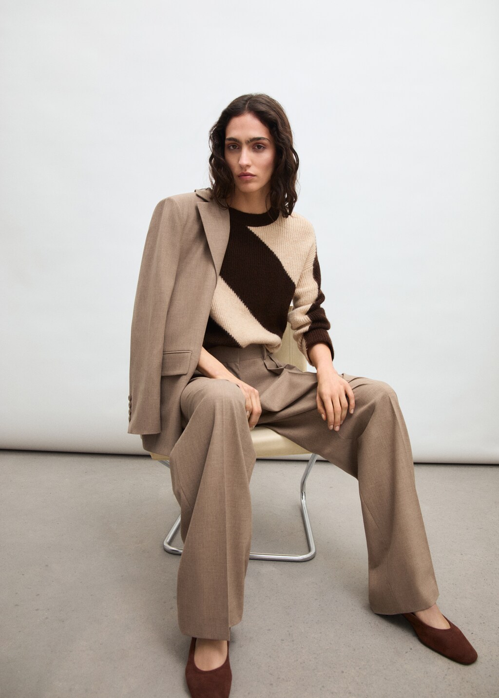 Zapato tacón ante - Mujer | MANGO México