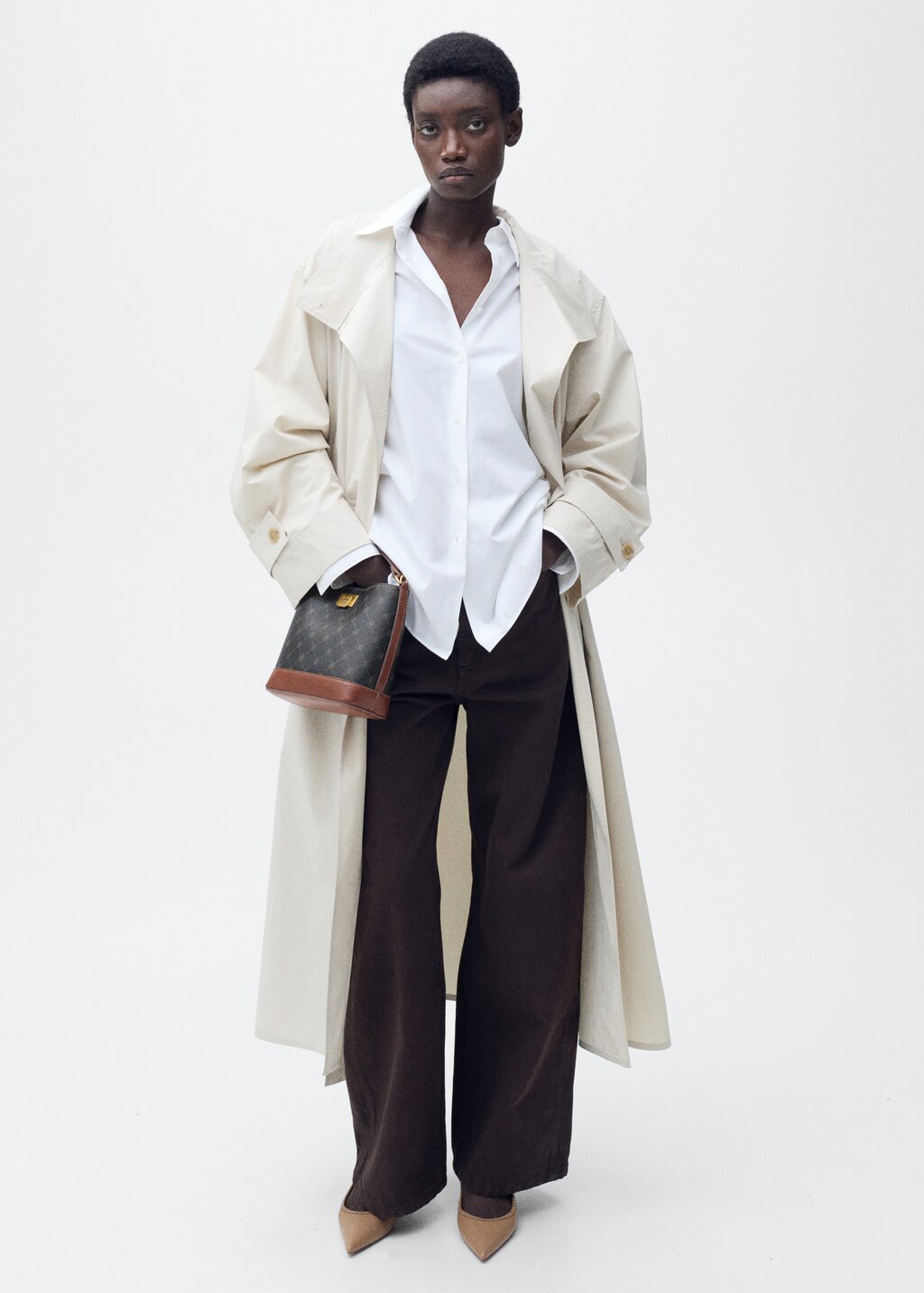 Mini shopper bag with printed logo - Women | MANGO Canada