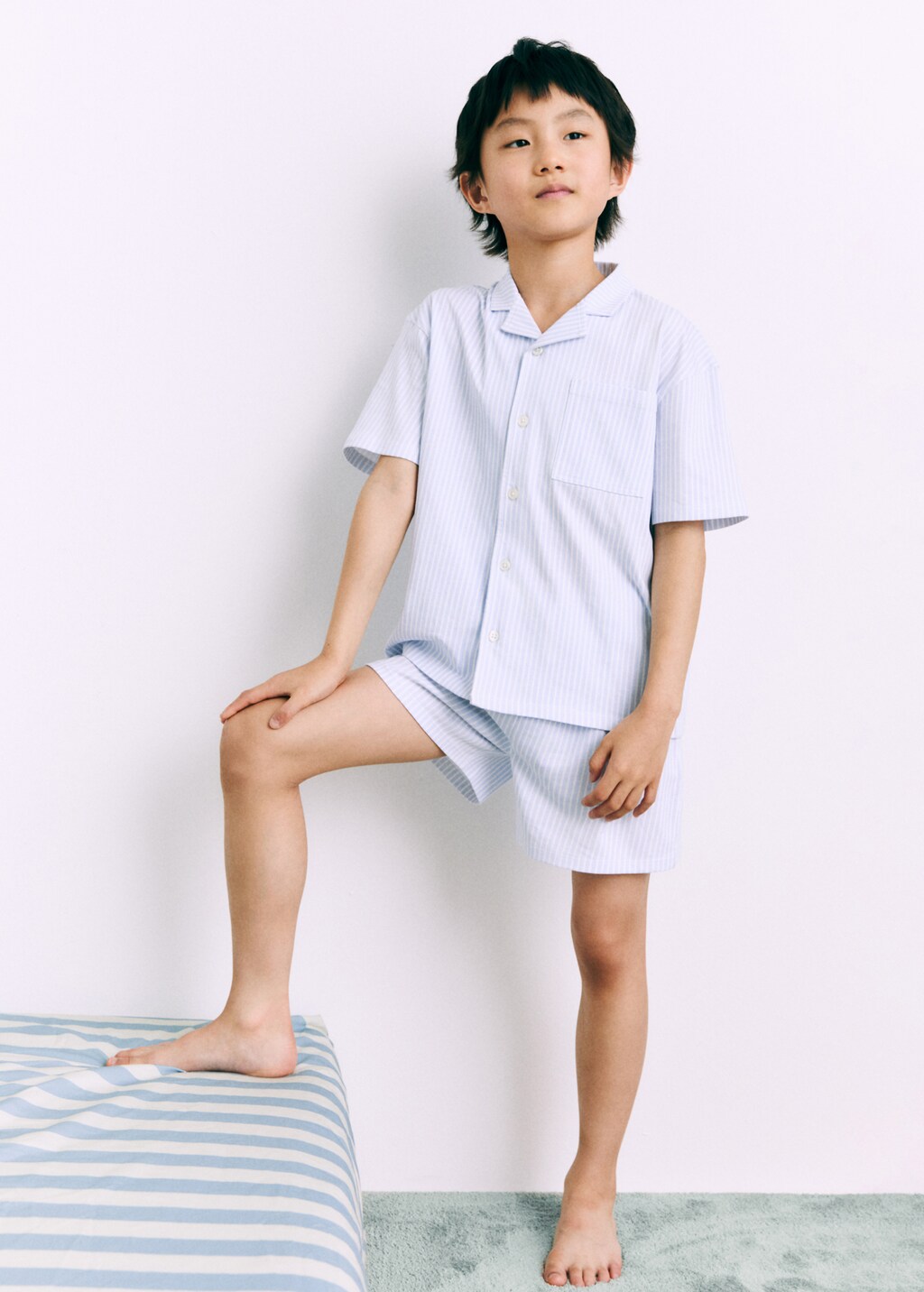 Striped short pyjamas - Kids | MANGO USA